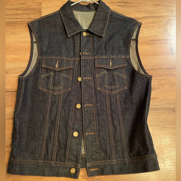 eat dust | Jackets & Coats | Eat Dust Selvedge Denim Vest | Poshmark